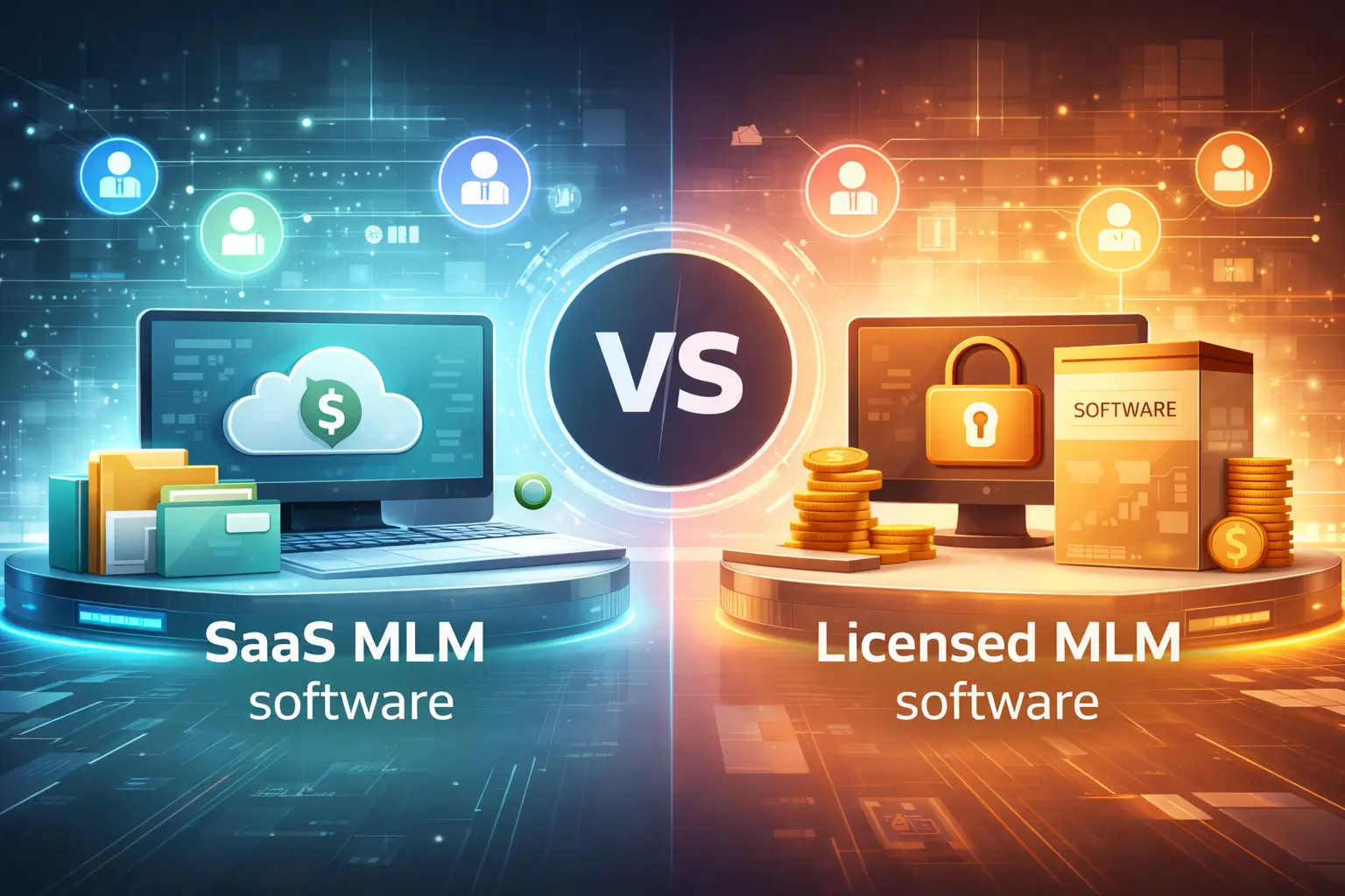SaaS MLM Software vs Licensed MLM Software: Complete Comparison